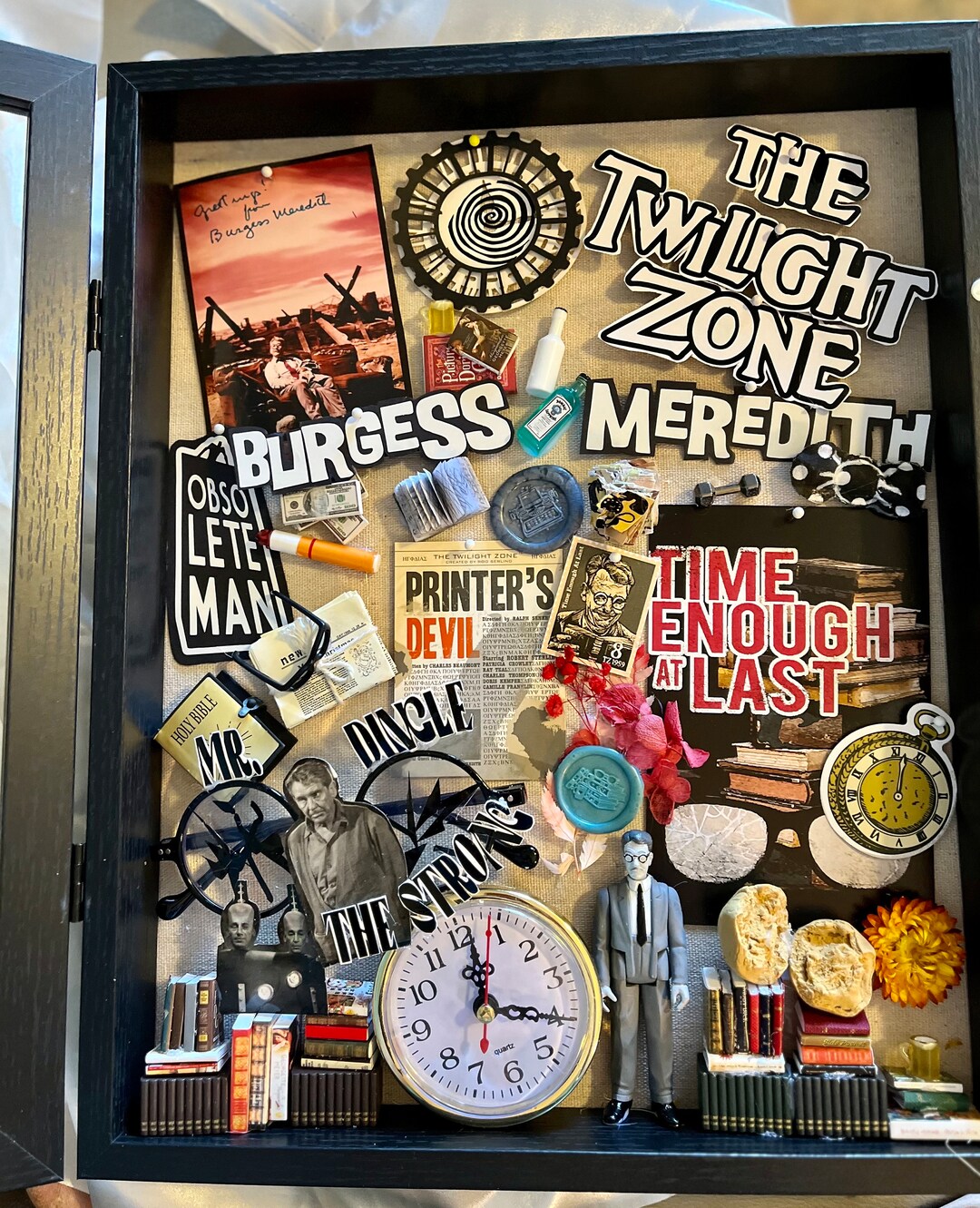 Burgess Meredith / Twilight Zone Shadowbox - Etsy