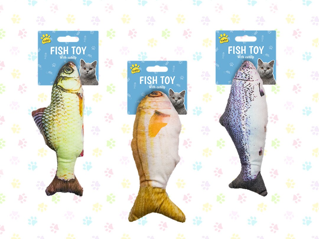 Cat Fish Toy With Hidden Catnip - Etsy