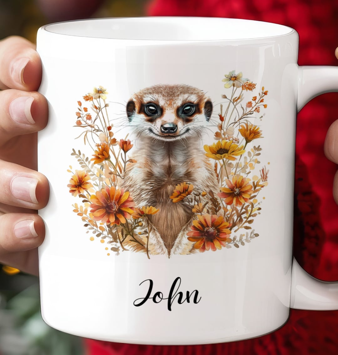 Adorable Meerkat Mug, Meerkat Lover Gift, Meerkat Travel Mug, Gift ...