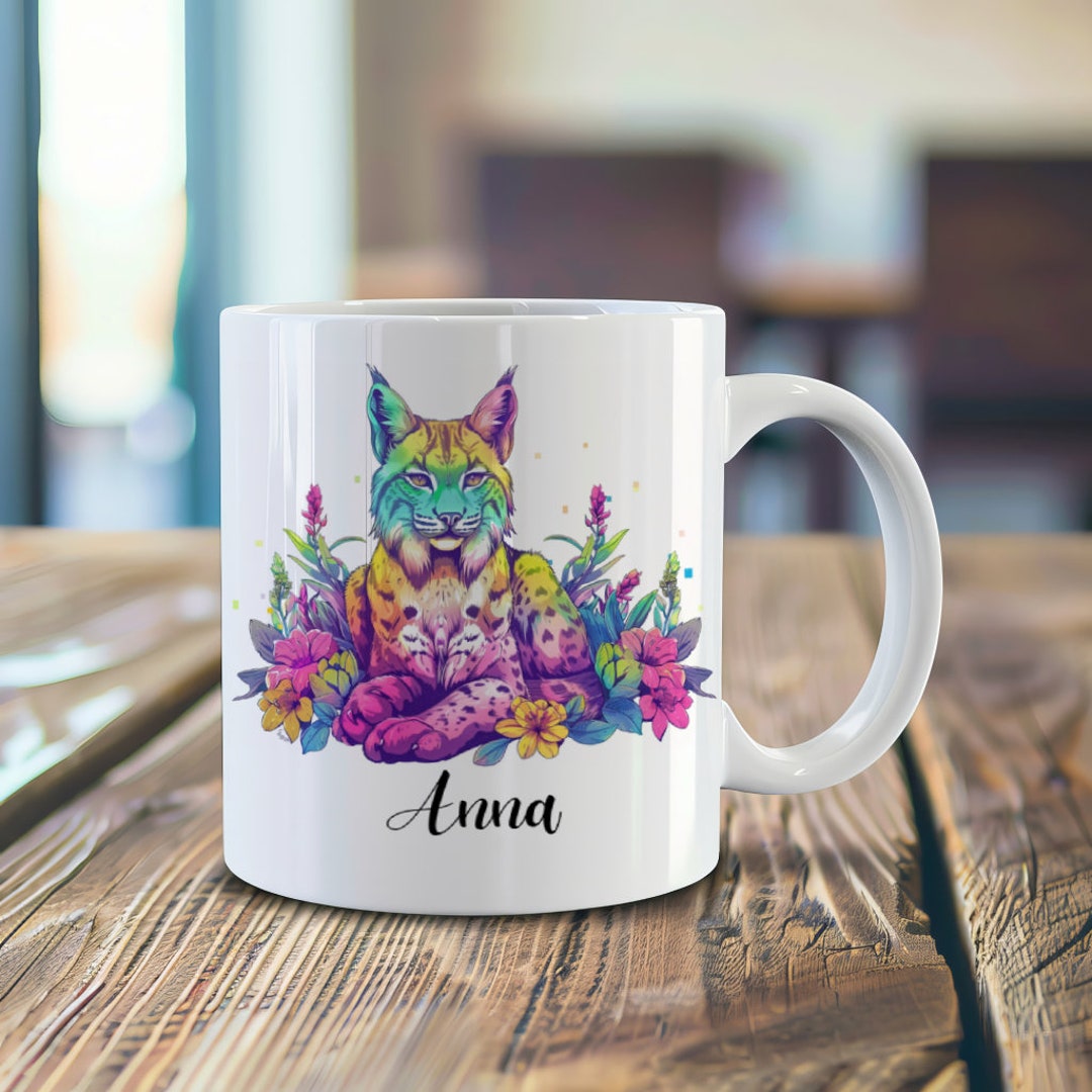 Personalized Lynx Mug, Lynx Gift Ideas, Gifts for Lynx Lovers, Birthday ...