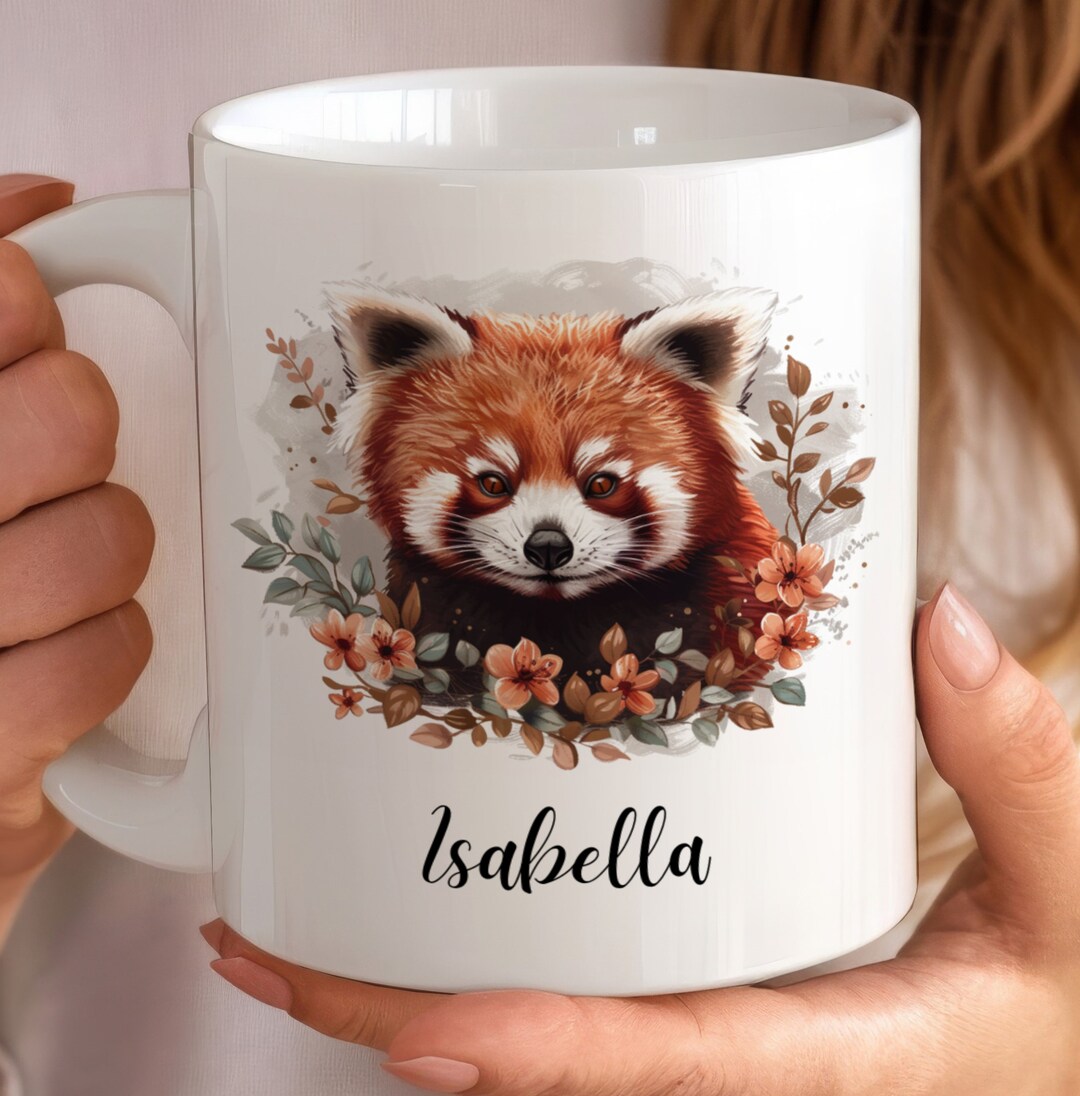 Custom Red Panda Mug, Panda Gift for Animal Lovers, Red Panda Gifts ...