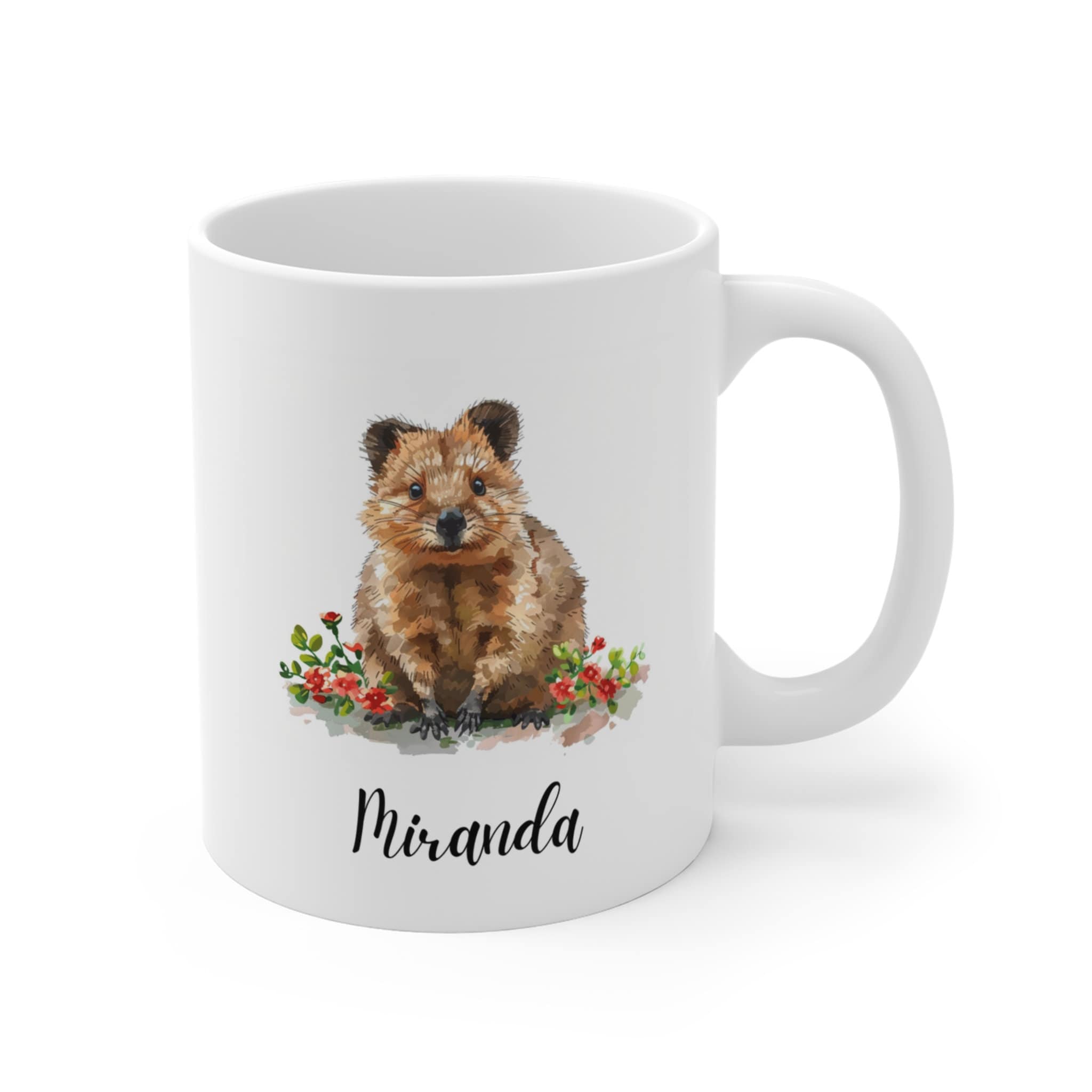 Personalized Quokka Mug, Australian Animal Coffee Mug, Mini Kangeroo ...