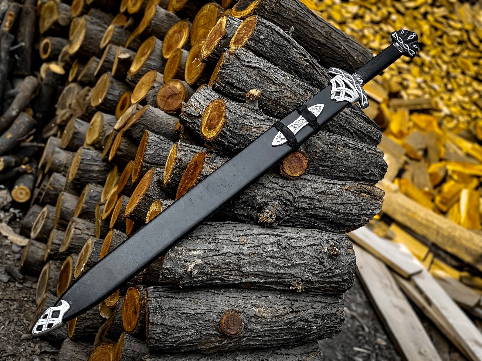 Hand Forged Damascus Steel NORTHMEN Sword, Medieval Viking Sword, Sword ...