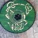 Medieval Viking Shield, Dragon Painted Viking Cosplay Shield, Viking ...