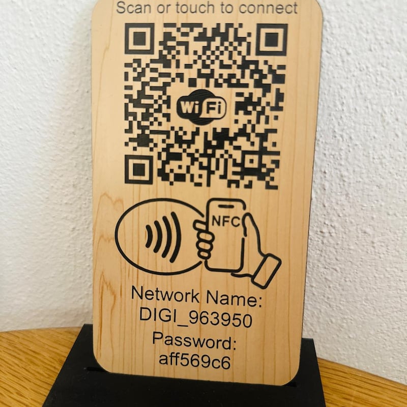 Nfc Scannable Sign - Etsy