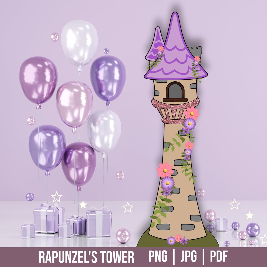 Rapunzel's Tower, Tangled Inspired, Princess Tower, Cartoon Character ...
