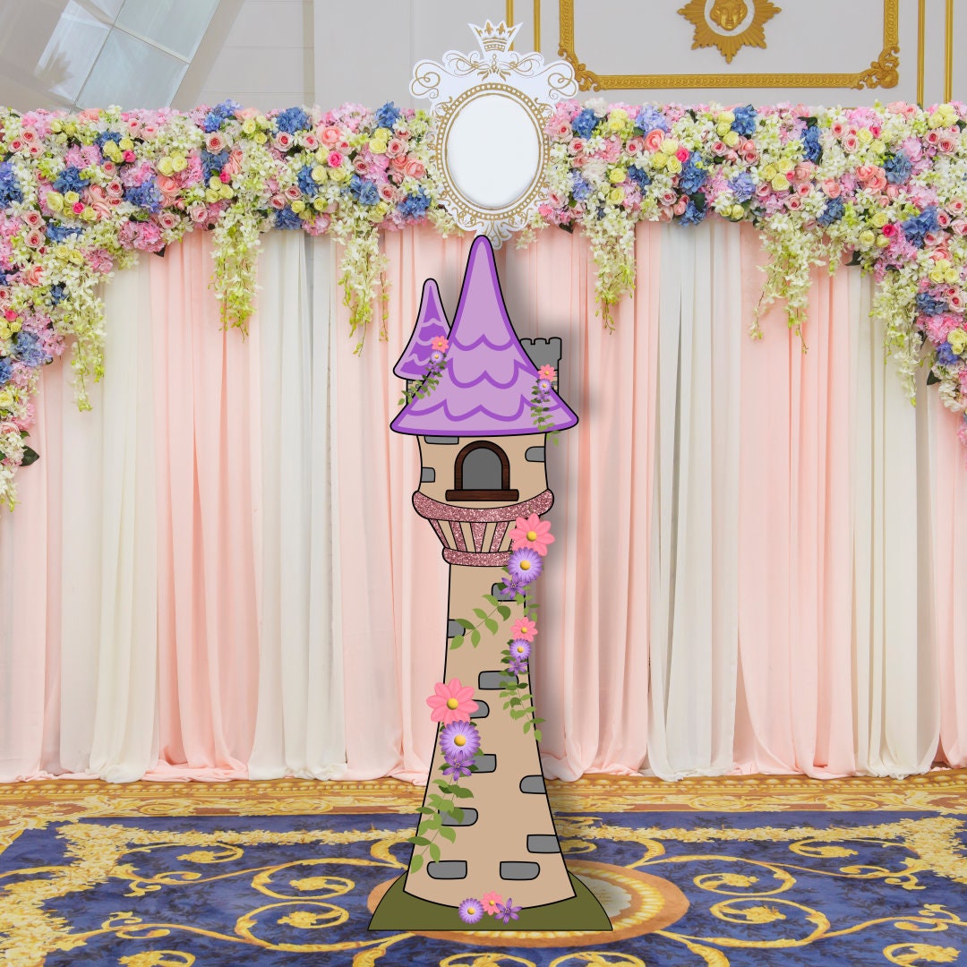 Rapunzel's Tower Cutout | Tangled Inspired Princess Tower | Digital PNG ...