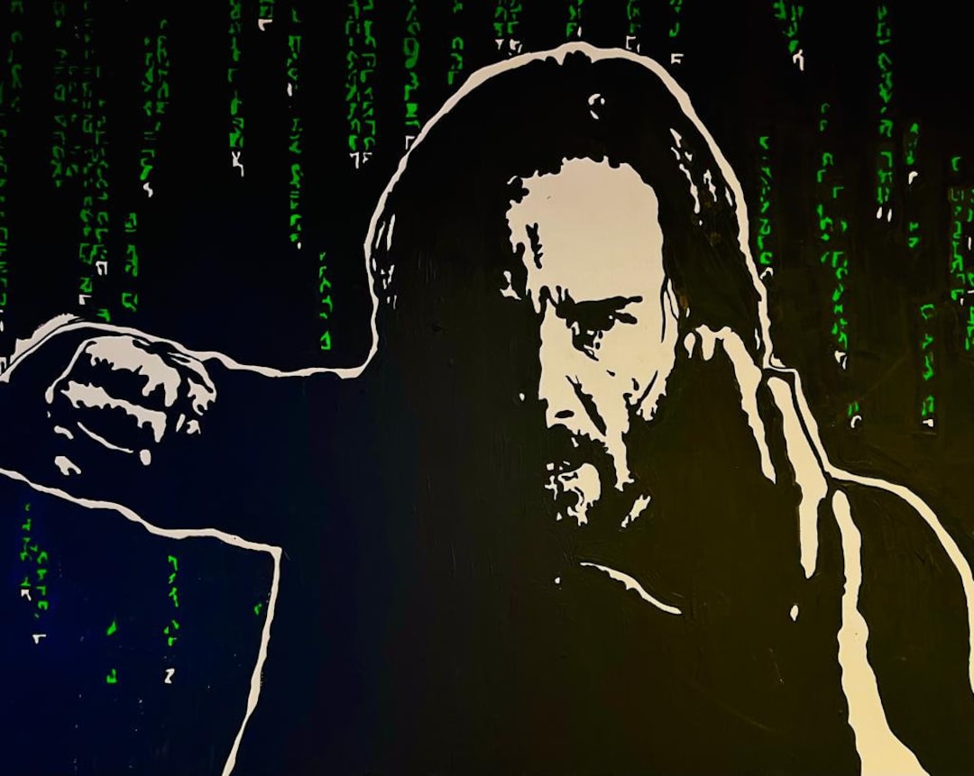 Neo in Fighting Stance From the Matrix Resurrections 2021 hand Drawn ...