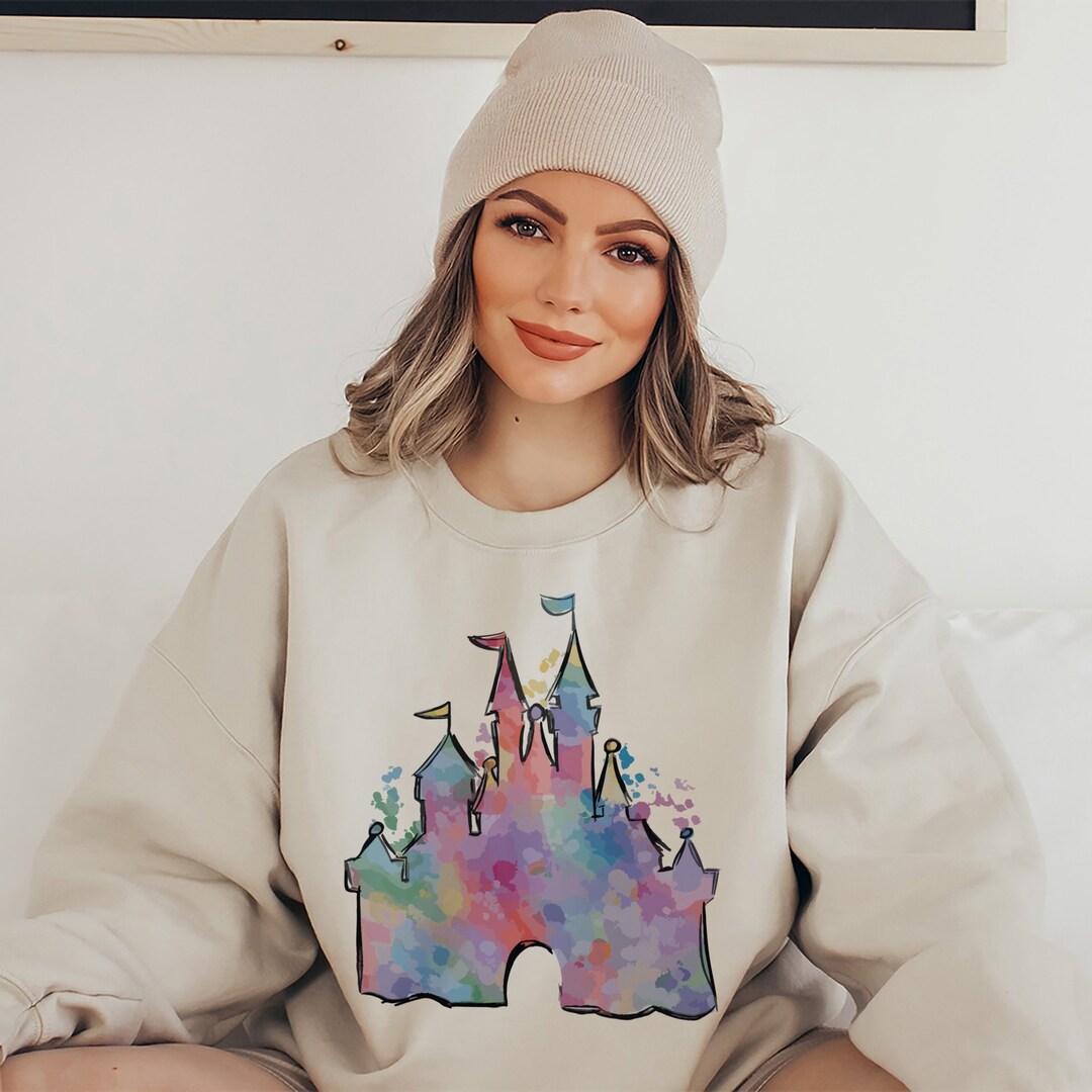 Enchanted Fairy Tale Castle T-shirt, Colorful Disney-inspired Design ...