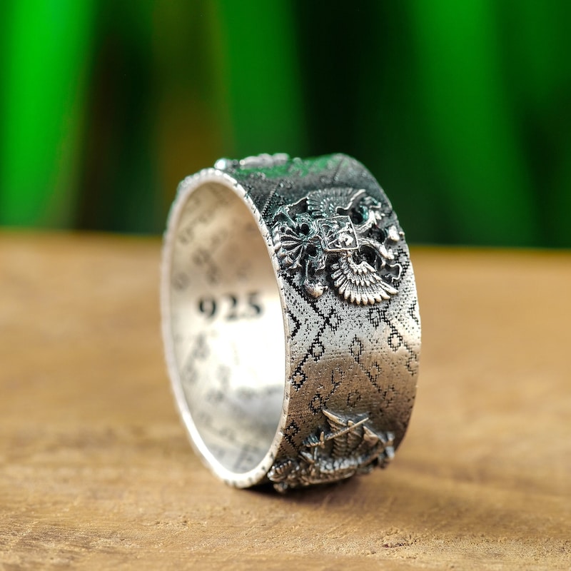 Male Eagle Ring - Etsy