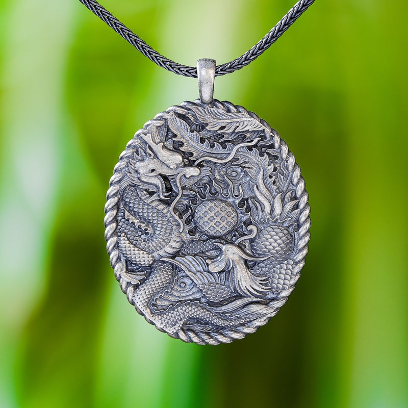 Chinese Dragon Necklace - Etsy