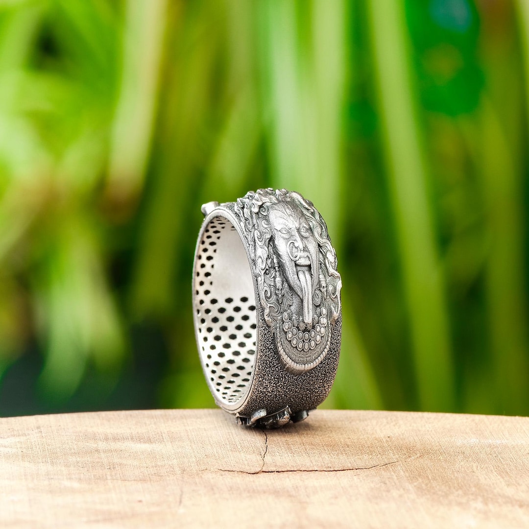 Silver Kali Goddess Ring, Sterling Maha Kali Band, 925 Spiritual ...