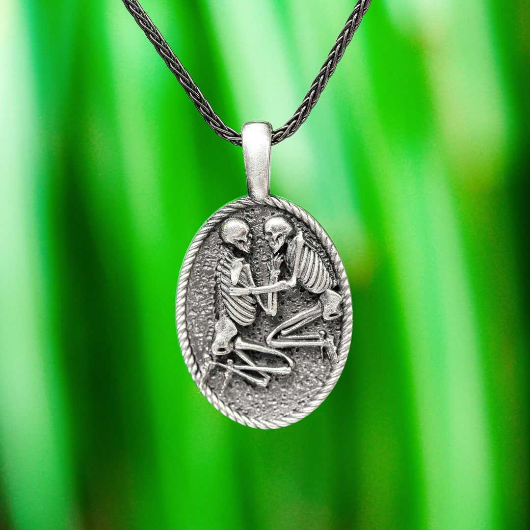 Skeleton Lovers of Valdaro Pendant for Couples Jewelry Gift for ...