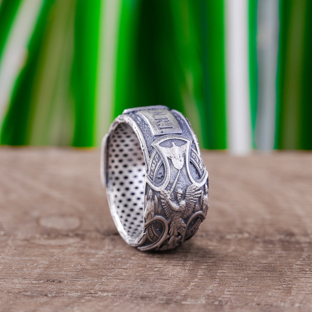 Saint Michael Ring Jesus Crucifixion Ring Christian Rings for Men ...