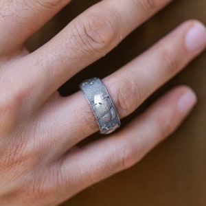 Namakubi Geisha Ring Unique Japanese Art Ring Handmade Sterling Silver ...
