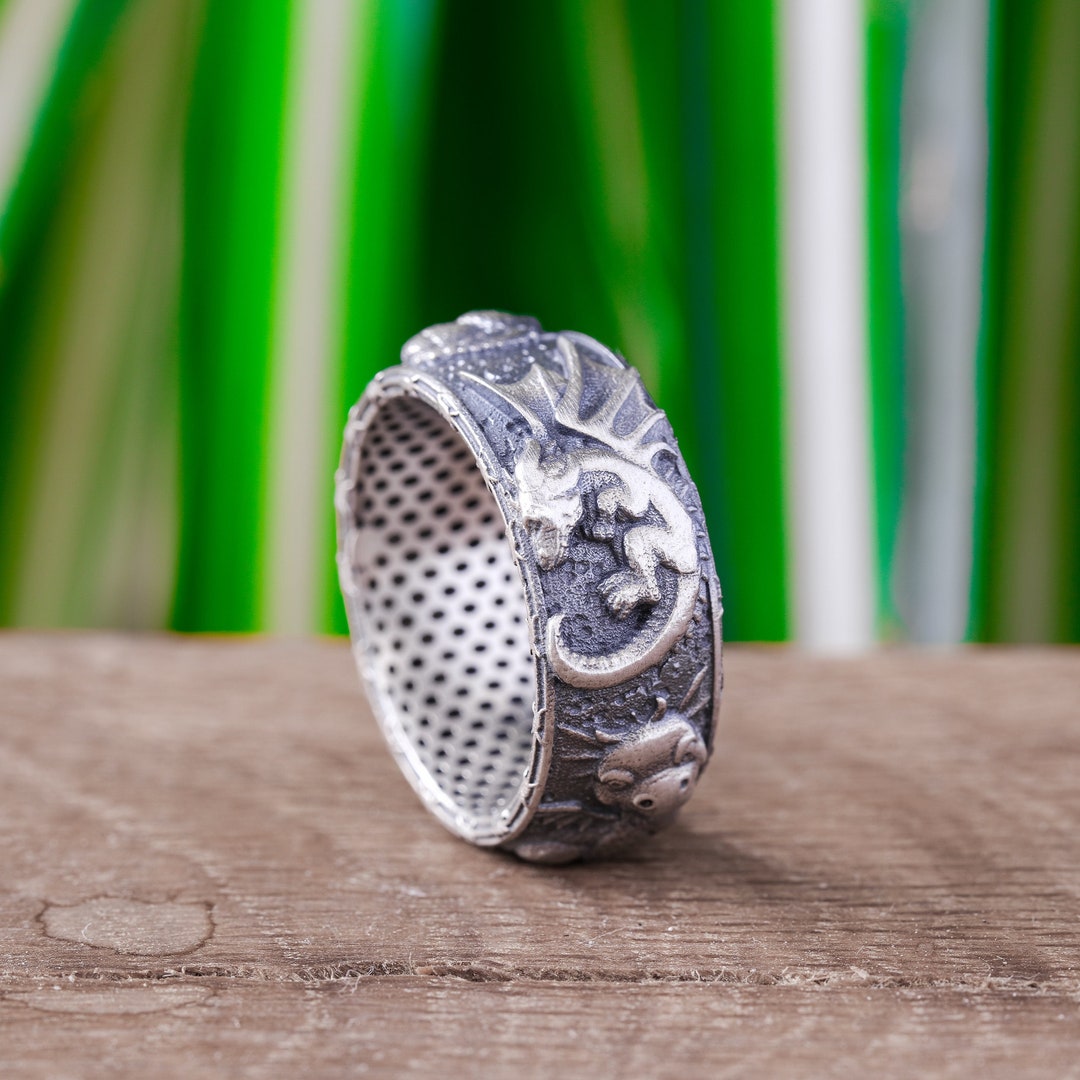 Sterling Silver Baby Dragon Ring, Unique Dragon Jewelry Gift - Etsy
