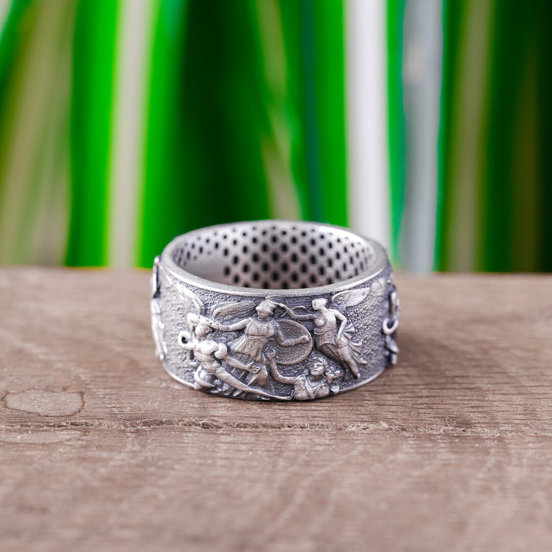 Goddess Athena Ring Greek Mythology Ring Sterling Silver Ancient ...