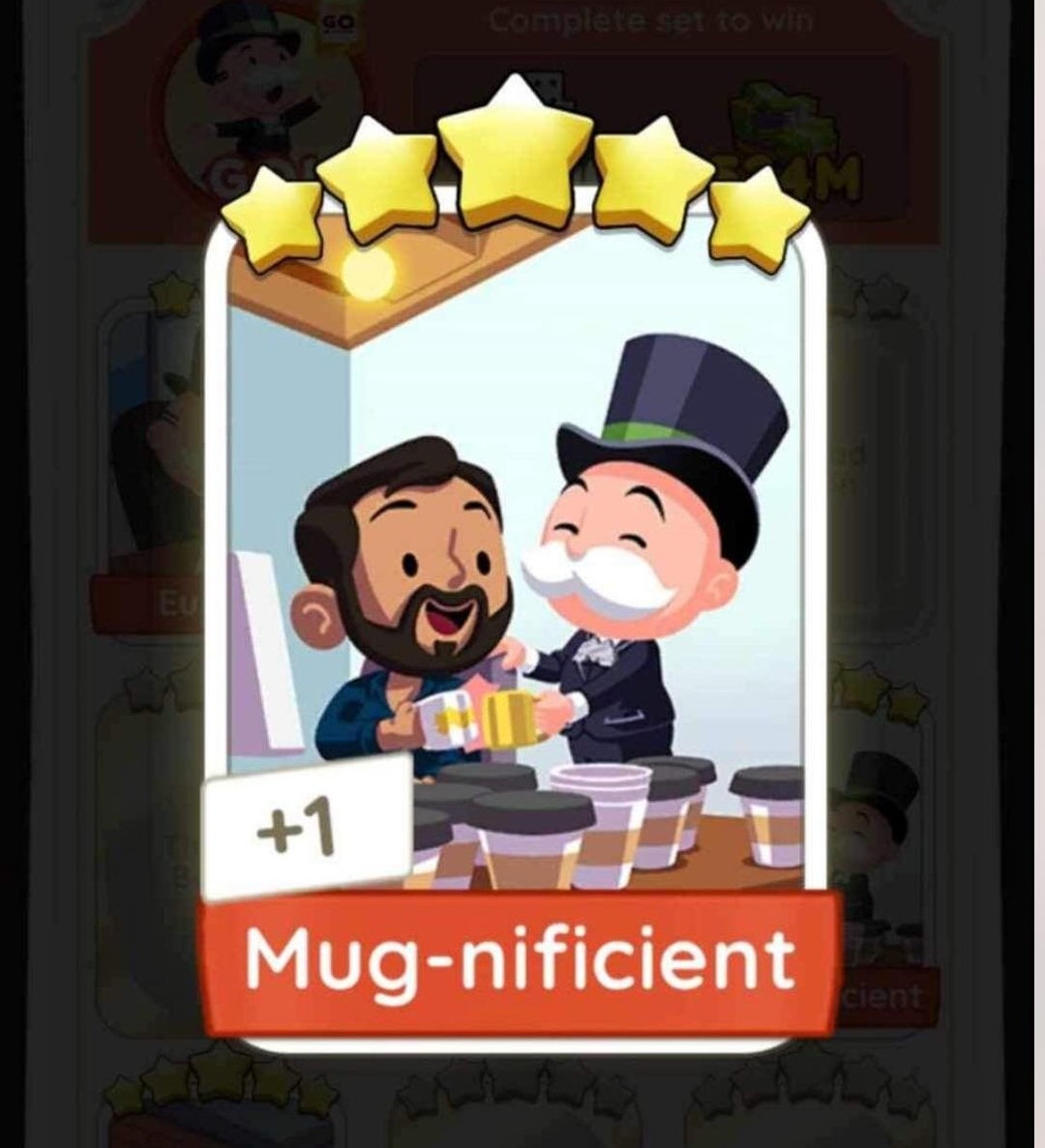 Mug-nificient Sticker Monopoly Go 5-stars RARE Sticker - Etsy