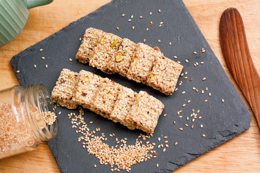 Sesame Seed Bar, Sesame Honey Power Bar, Healthy Lunch, Healthy Snack ...