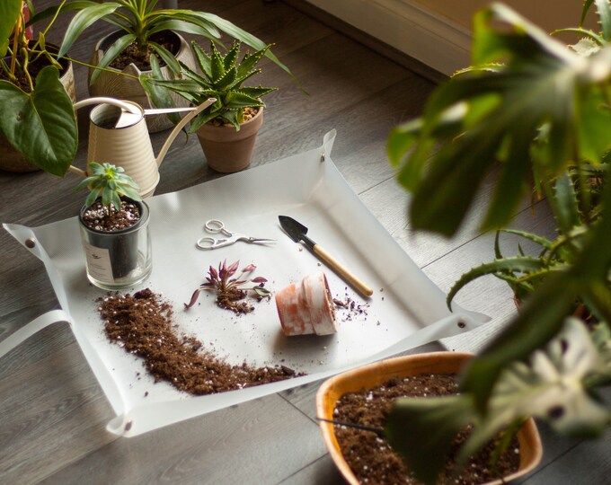 Mat, Waterproof Plant Repotting Mat: Lightweight Indoor Gardening Tarp ...