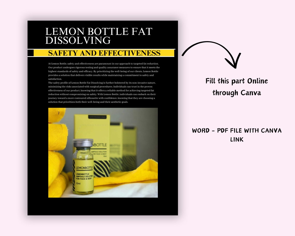 Lemon Bottle Fat Dissolving Training Manual, Lemon Bottle Fat Dissolve ...