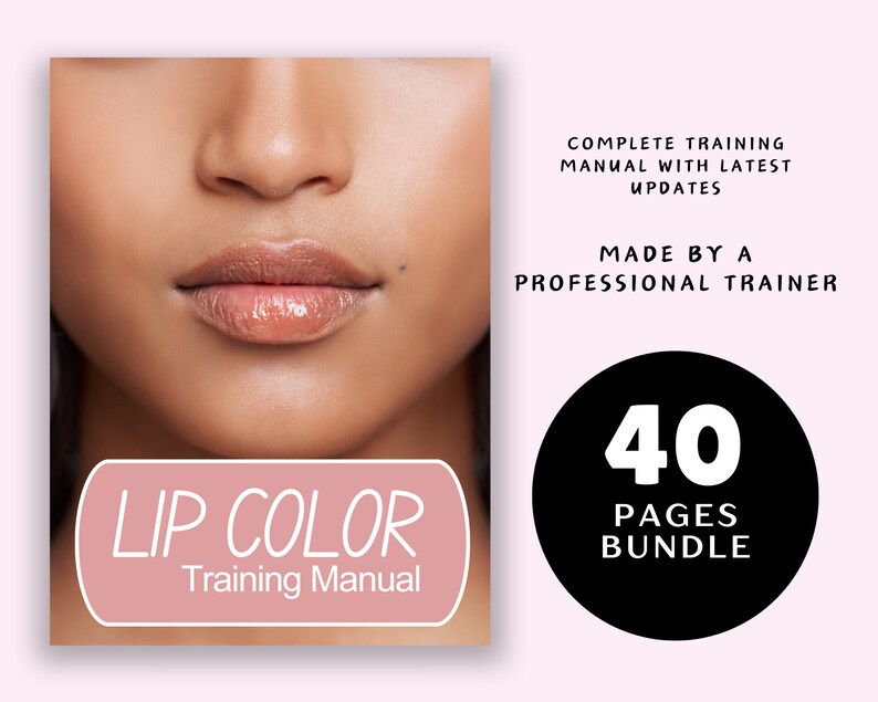 Editable PMU Lips Color Guide, Understand Lip Tattoo Coloring, PMU Lips ...