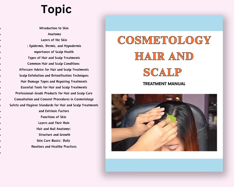 Cosmetology Hair and Scalp Treatment Manual Comprehensive Guide to ...