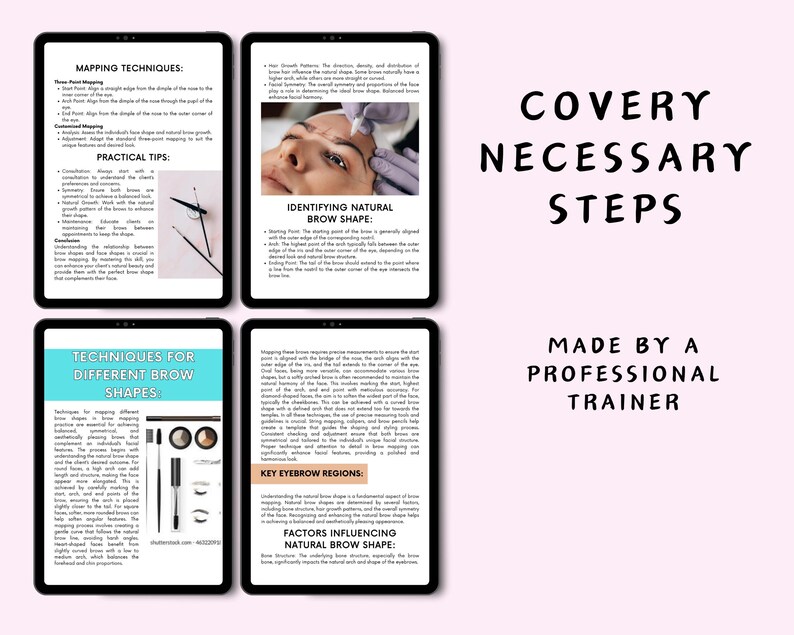 Brow Mapping Manual | Comprehensive Guide for Perfect Eyebrow Shapes ...