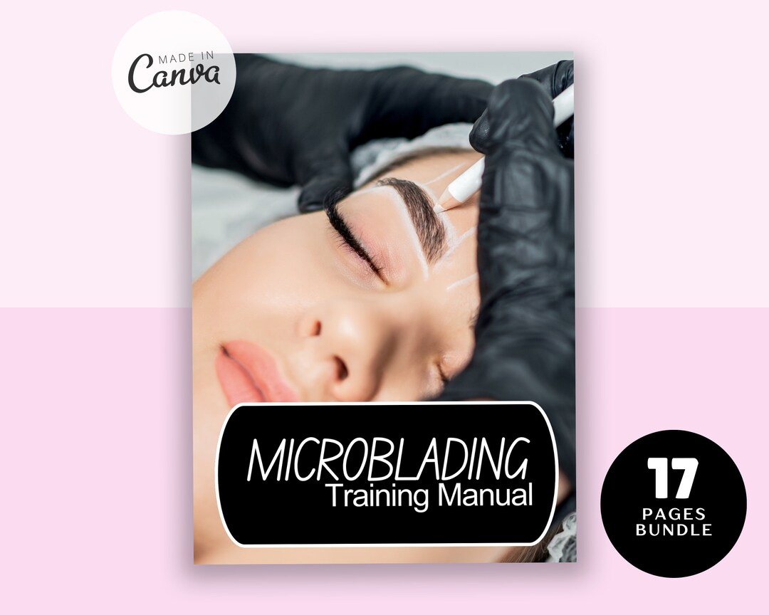 Microblading Training Manual, Microblading, Ombre Powder, Combo, PMU Training Manual, Machine ...