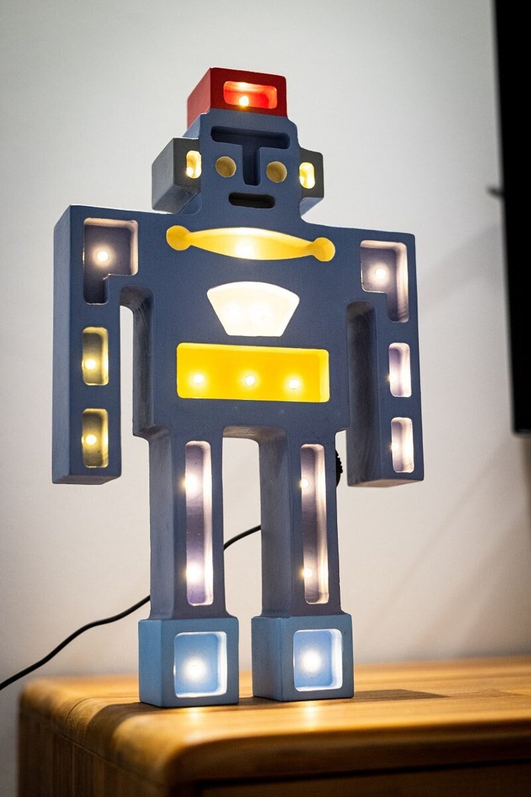 Crispy the Robot Night Light - Etsy