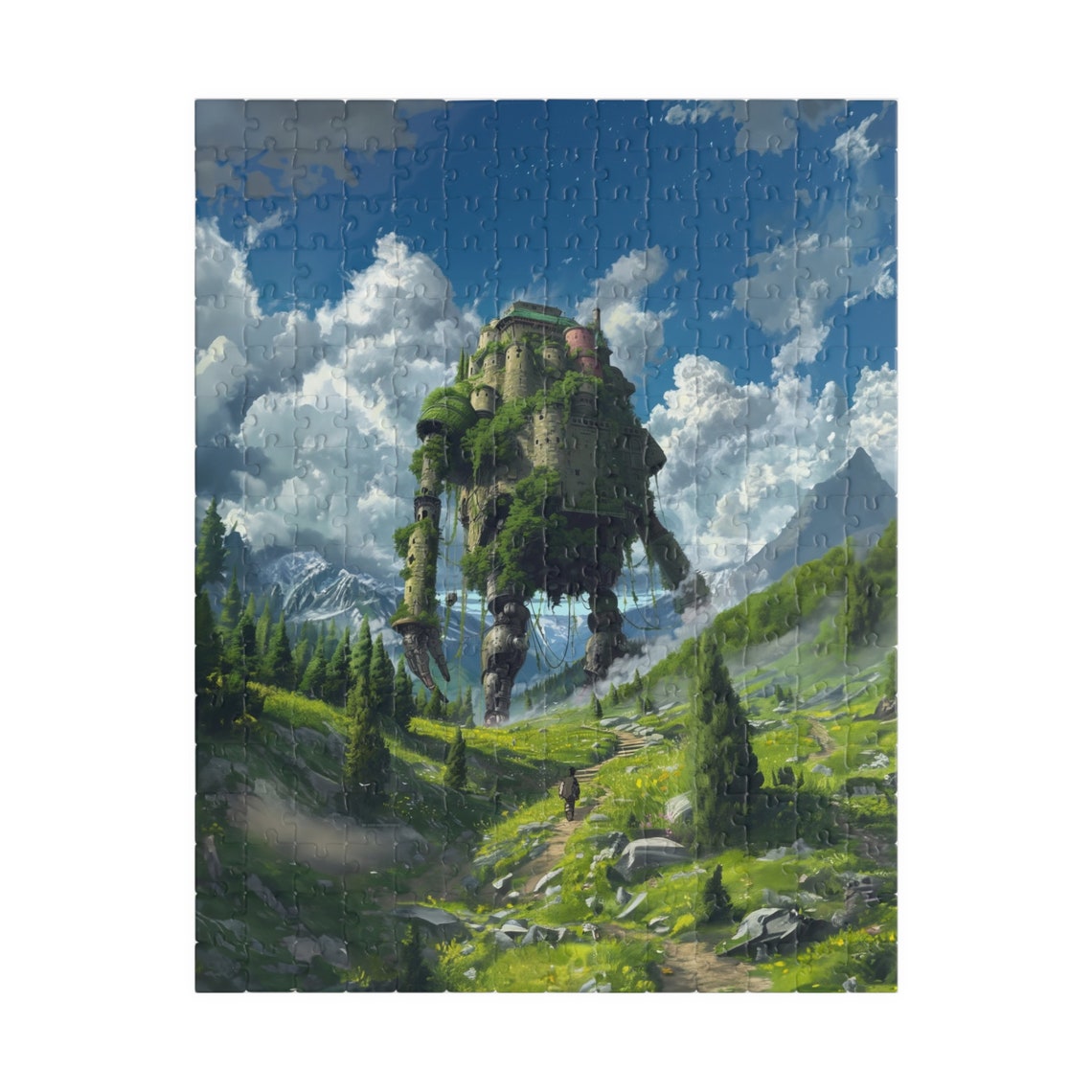 1000 Piece Jigsaw Puzzle Adults & Kids, the Castle Golem Inspired by Hayao Miyazaki, Studio ...