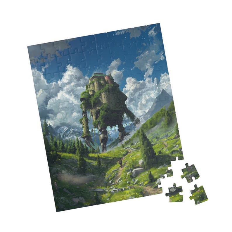 1000 Piece Jigsaw Puzzle Adults & Kids, the Castle Golem Inspired by Hayao Miyazaki, Studio ...