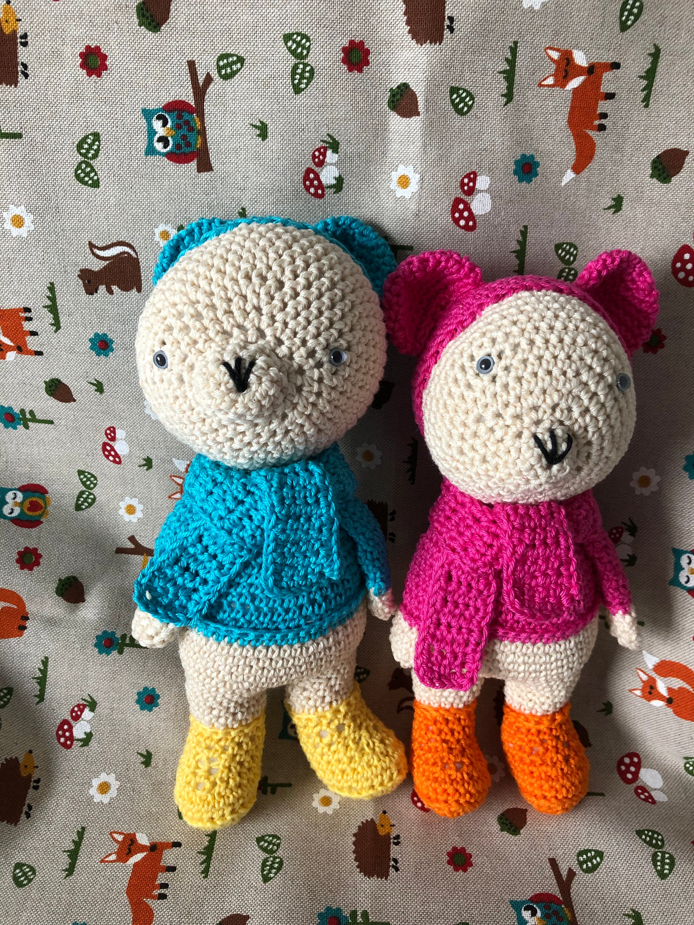 Amigurumi Gehaakte Knuffel Poolbeer Ijsbeer Tweeling Knuffel Speelgoed ...
