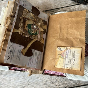 Junk Journal Handmade Book Embellished Book Chunky Bulky Unique White ...