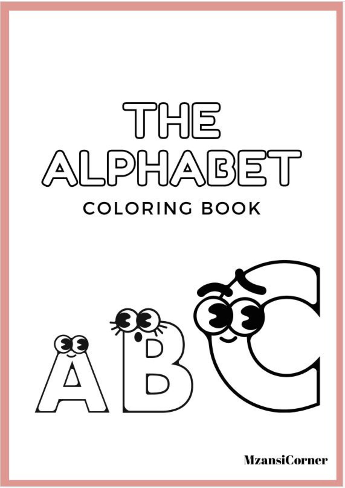 ABC Kids Coloring Book - Etsy