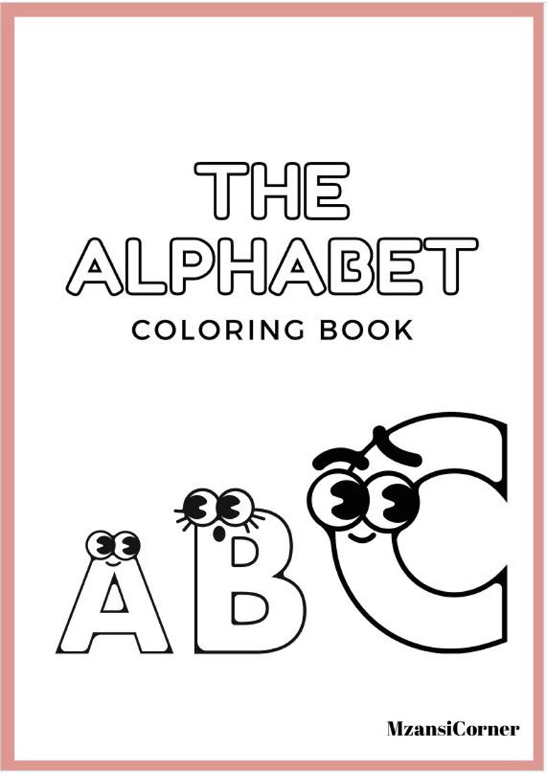 ABC Kids Coloring Book - Etsy