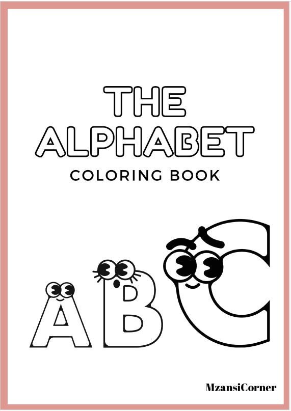 ABC Kids Coloring Book - Etsy