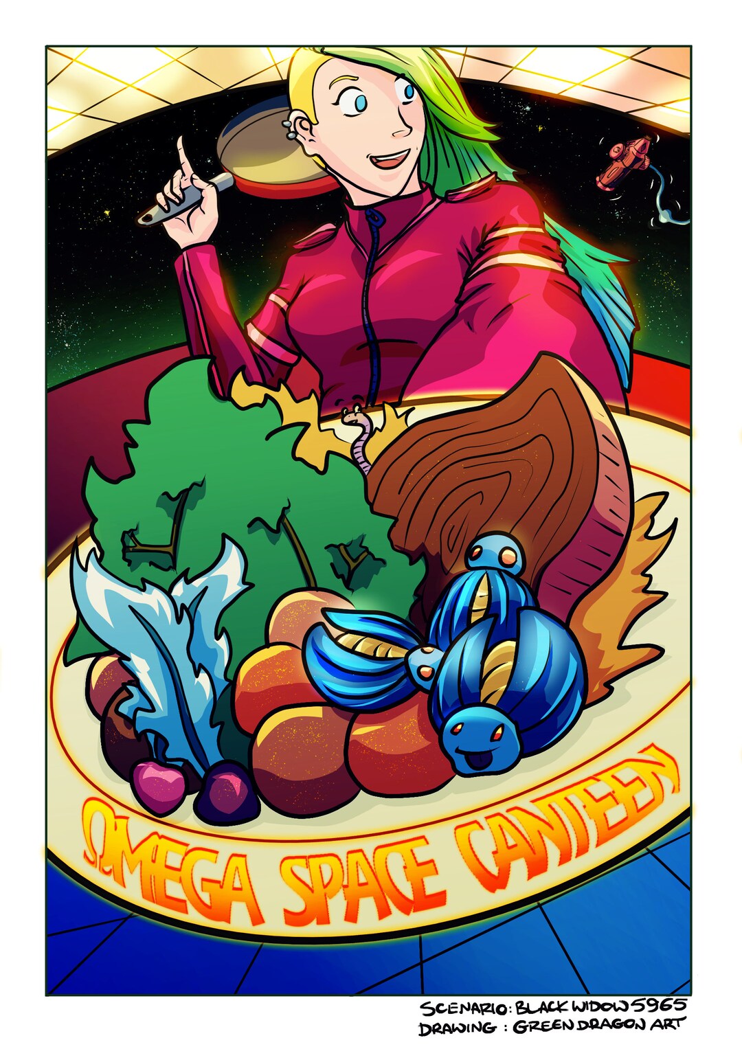 Omega Space Canteen Comic - Etsy