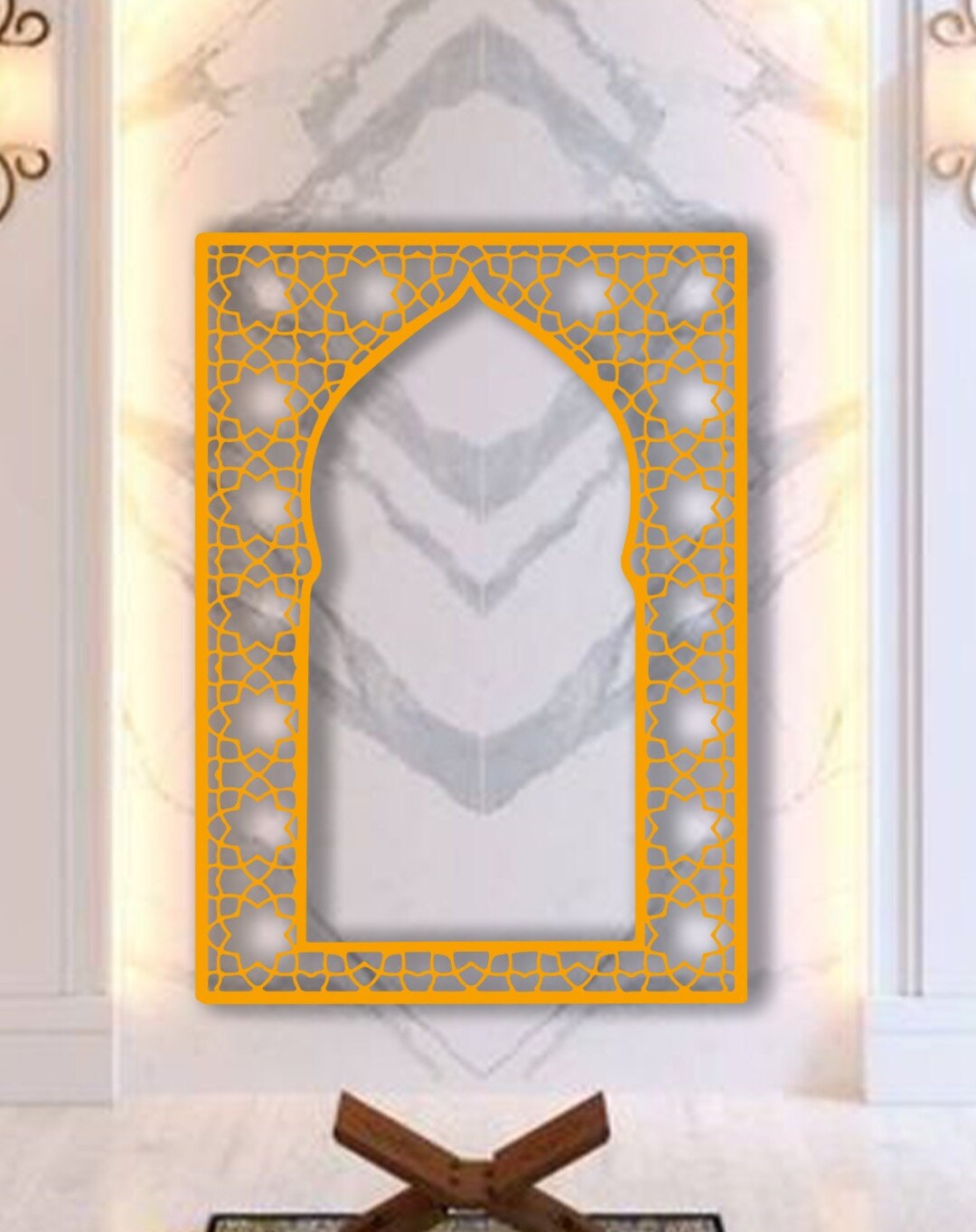 Mihrab qıbla Islamic Metal Wall Art, Islamic Wall Decoration ...