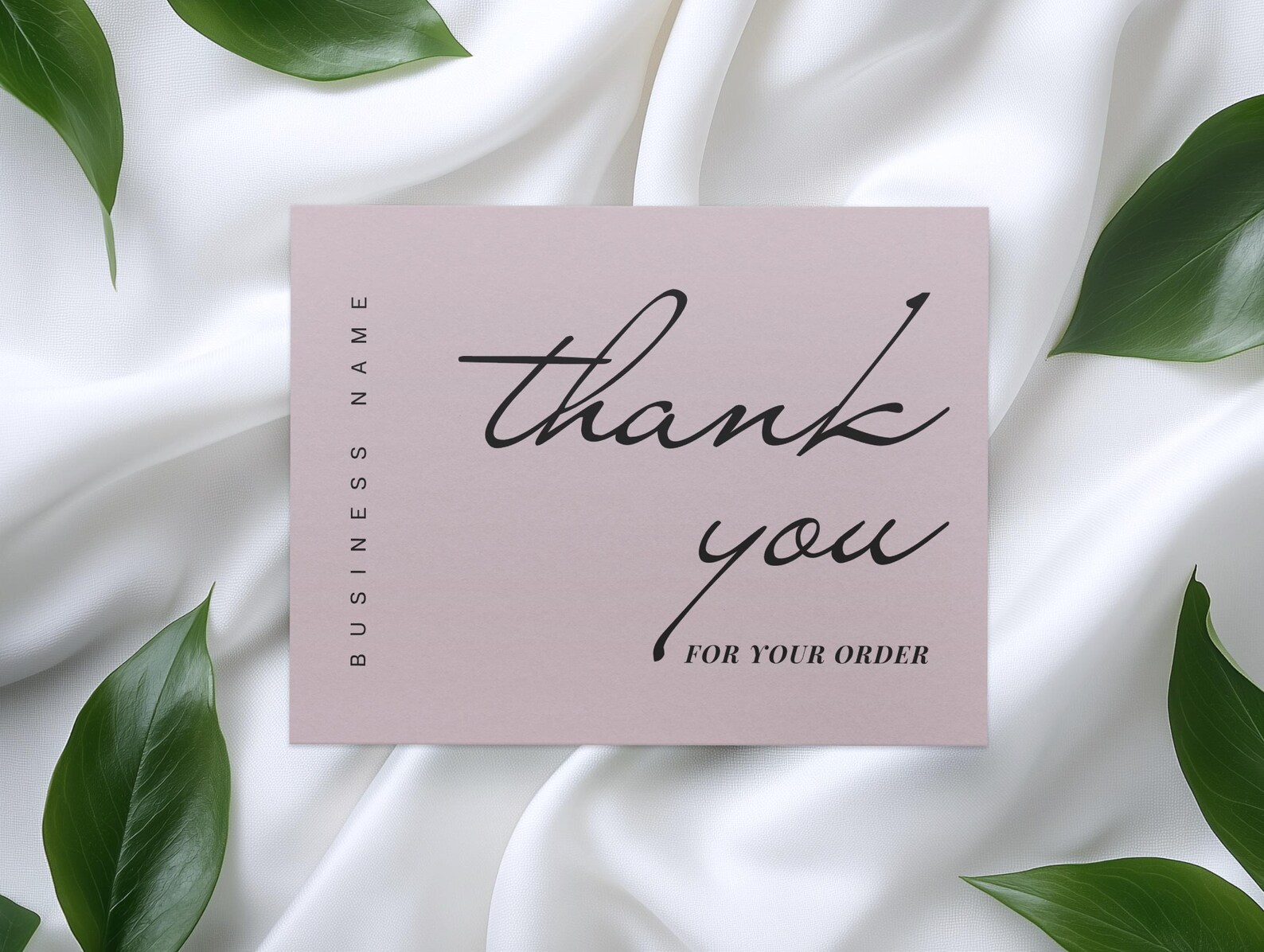 Pink Business Thank You Card Template, Minimal, Thanks for Your ...