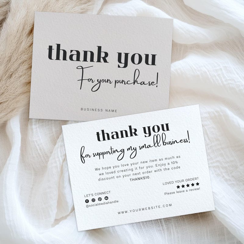 Package Insert - Etsy