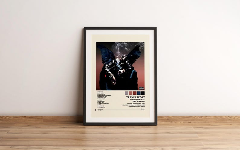 Travis Scott Poster Birds in the Trap Sing Mcknight Poster Tracklist ...