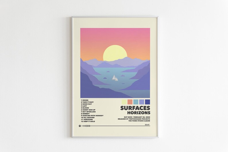Surfaces Posters / Horizons Poster / Album Cover Poster / Poster Print ...