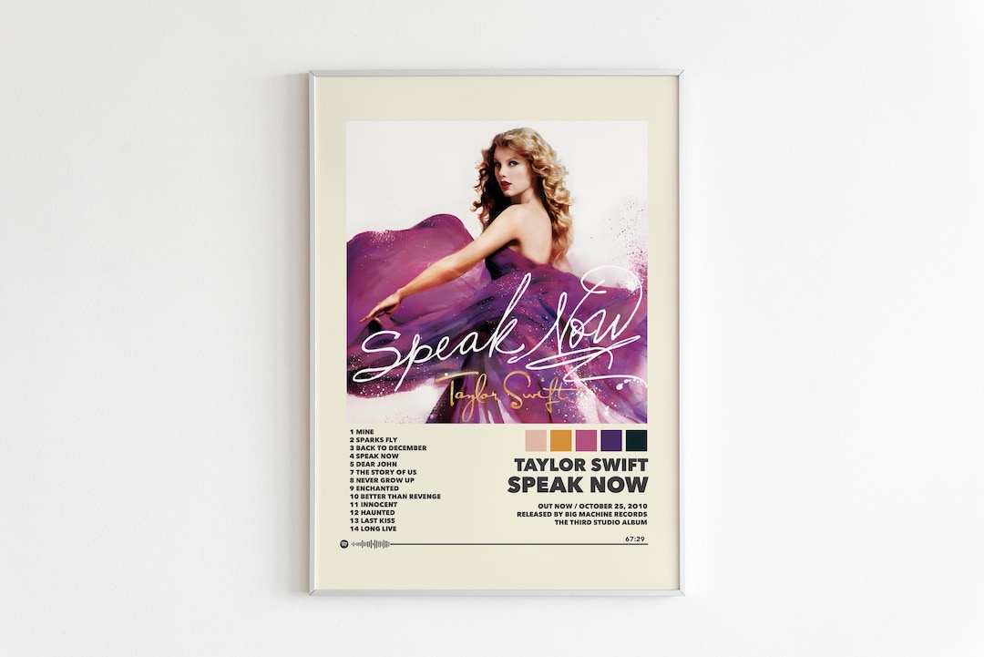 Taylor Swift Posters / Speak Now Poster, Album Cover Poster, Poster ...