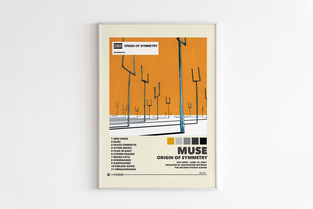 Muse Posters / Origin of Symmetry Poster / Muse, Album Cover Poster, Poster Print Wall Art ...