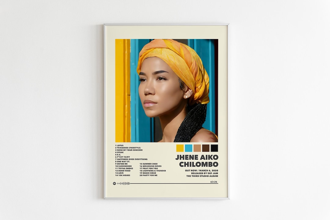 Jhene Aiko Poster / Jhene Aiko Chilombo Poster / Album Cover Poster / Poster Print Wall Art ...