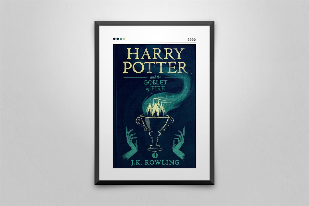 Harry Potter and the Goblet of Fire J.K. Rowling Minimalist Book Poster ...