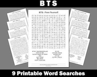 The Weeknd Albums Printable Word Searches - Etsy