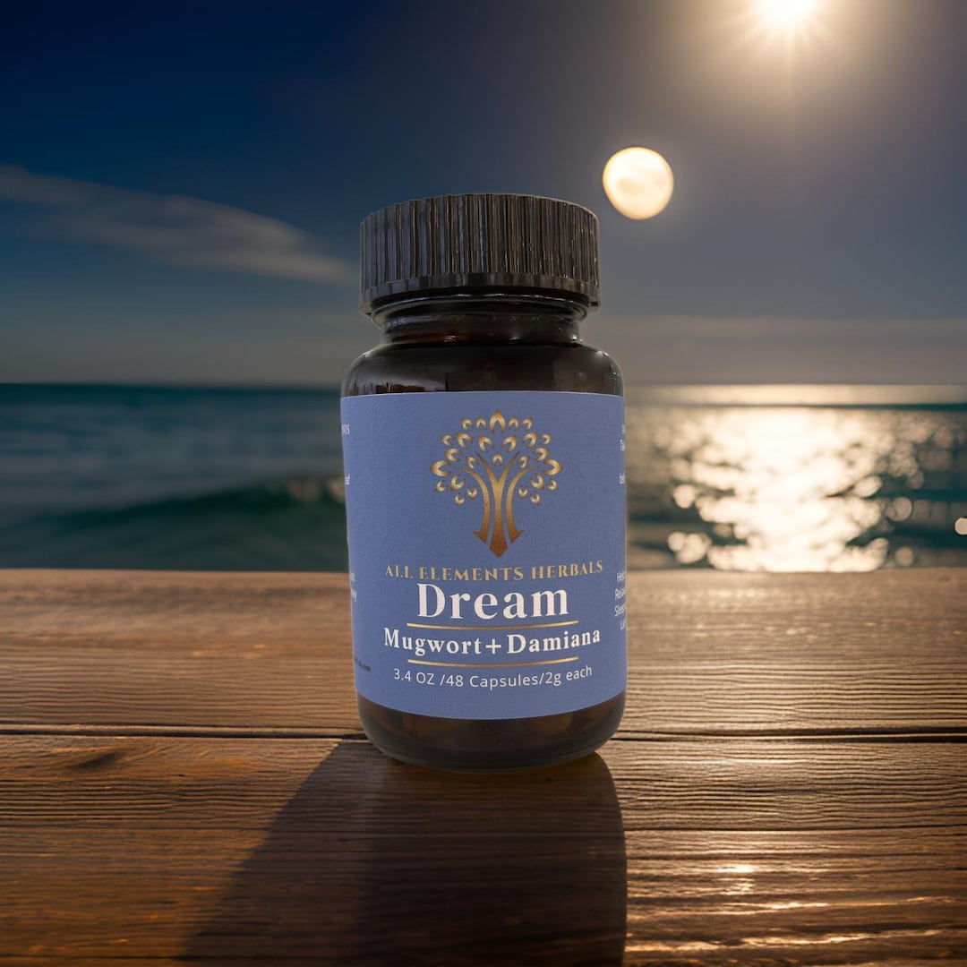 Calming Herbal Dream Capsules With Damiana Leaf and Mugwort - Etsy