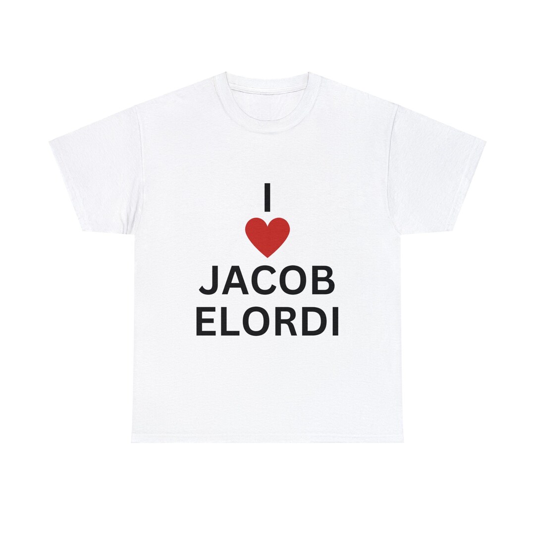 I Heart Jacob Elordi Unisex Heavy Cotton Tee Saltburn - Etsy